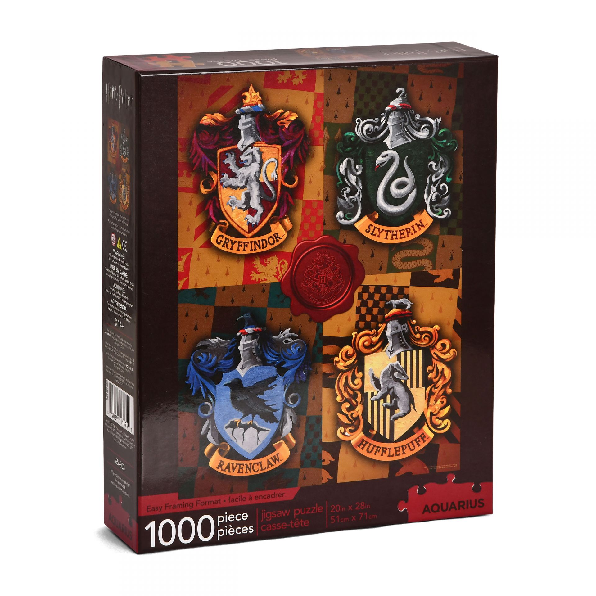 Harry Potter - Hogwarts House Crests Puzzle 1000 Pieces | Elbenwald