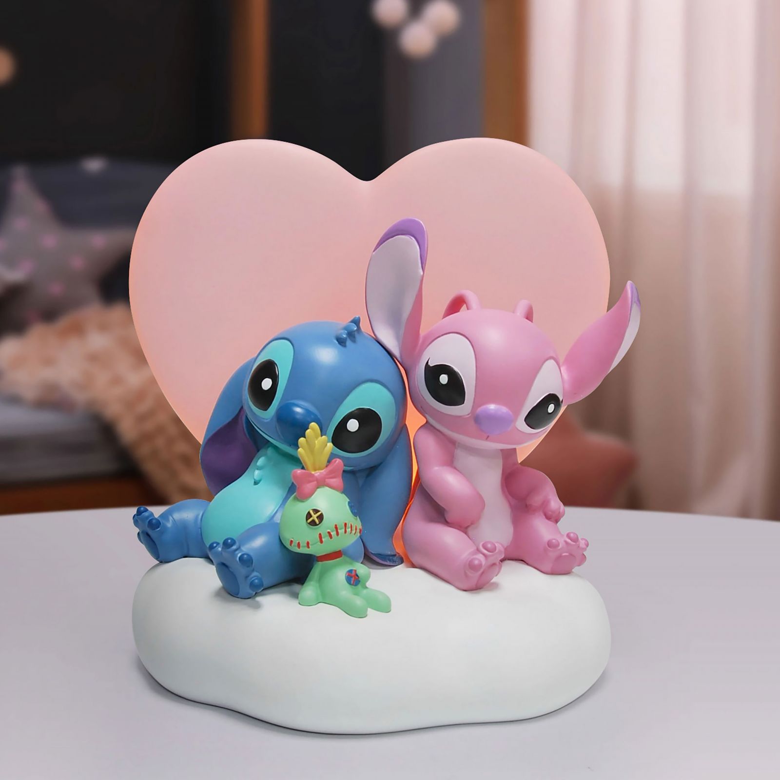 Lilo & Stitch - Angel and Stitch with Scrump Night Light | Elbenwald