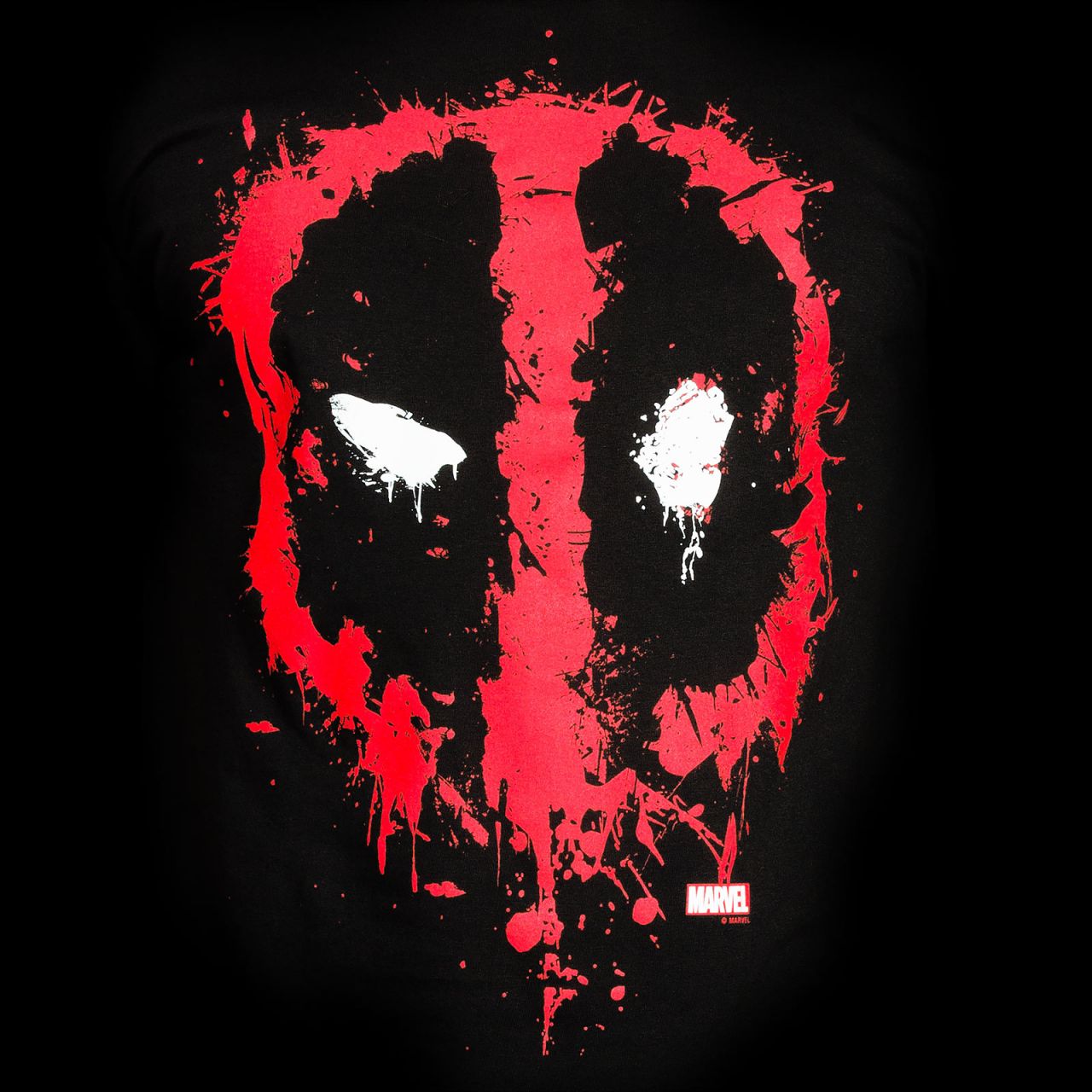 Deadpool - Happy Face T-Shirt Black | Elbenwald