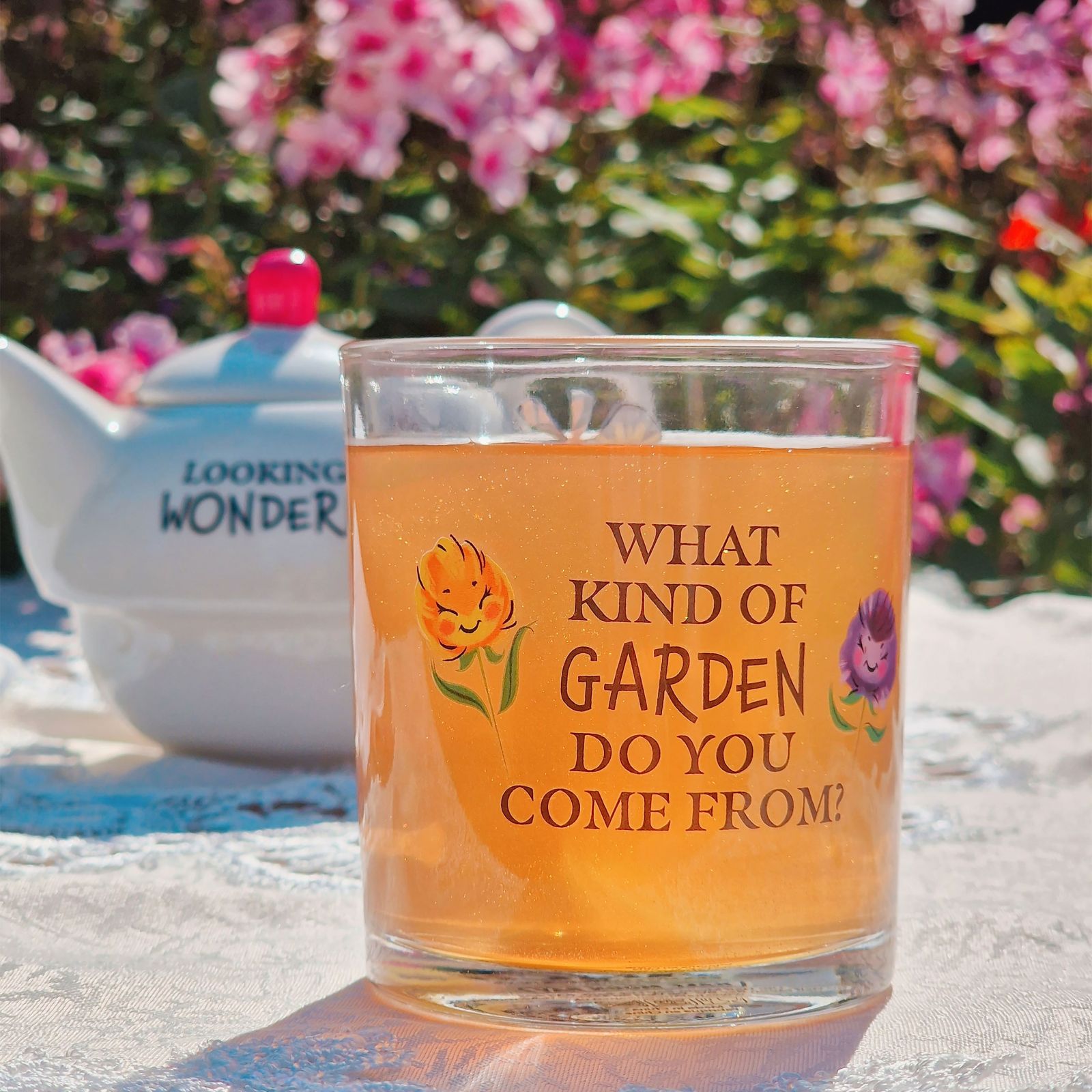 Alice in Wonderland - Flower Glasses Set of 2 | Elbenwald