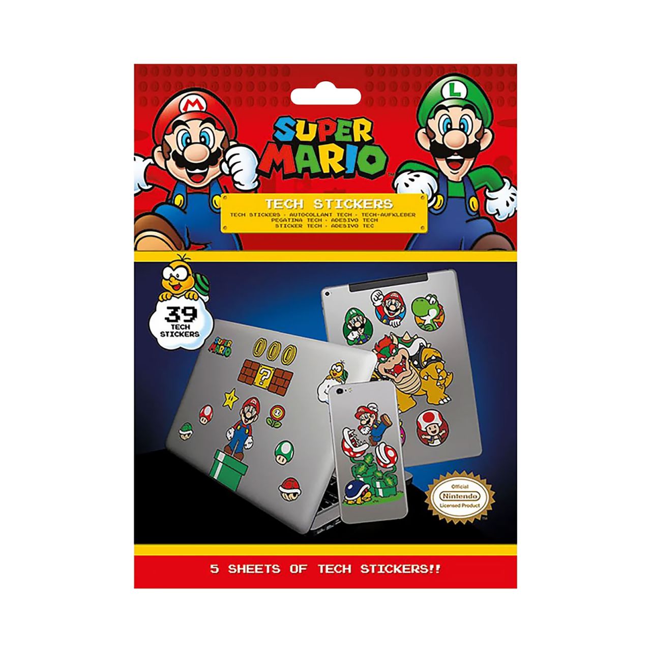 Super Mario - Mushroom Kingdom Stickers | Elbenwald