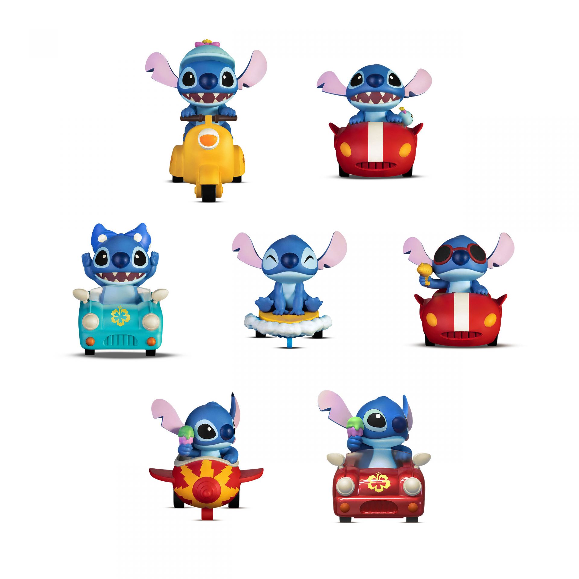 Lilo & Stitch - Mystery Pull Back Car with Stitch Figure | Elbenwald