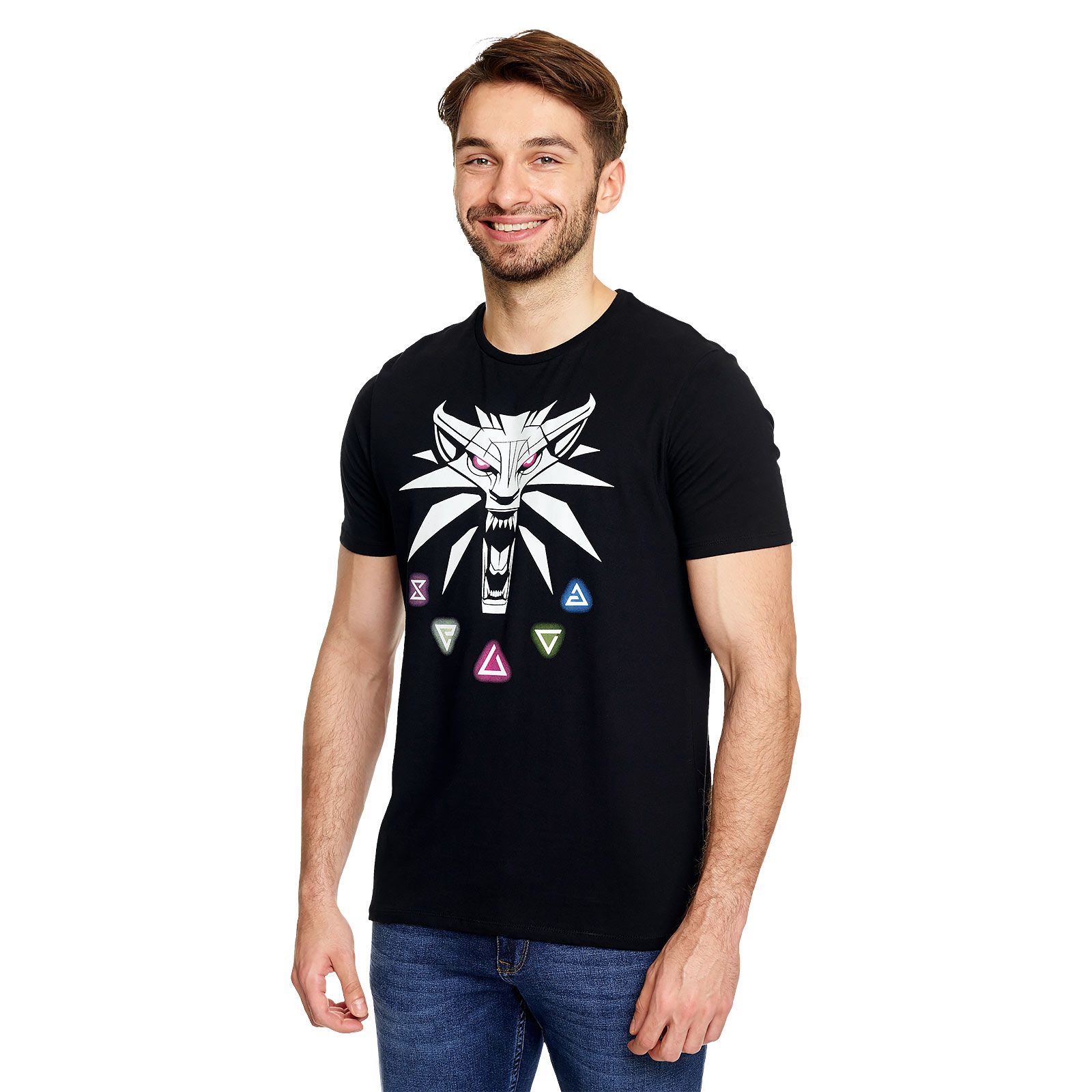 Witcher - Witcher Sign T-Shirt Black | The Witcher | Elbenwald