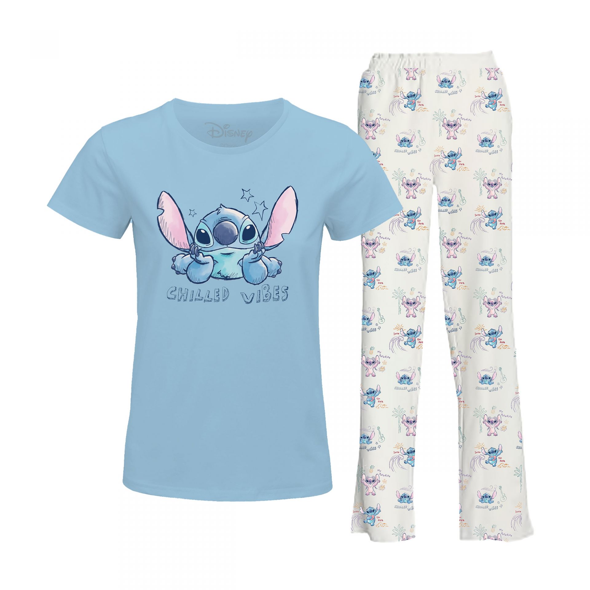 Lilo & Stitch - Chilled Vibes Pyjama Damen | Elbenwald