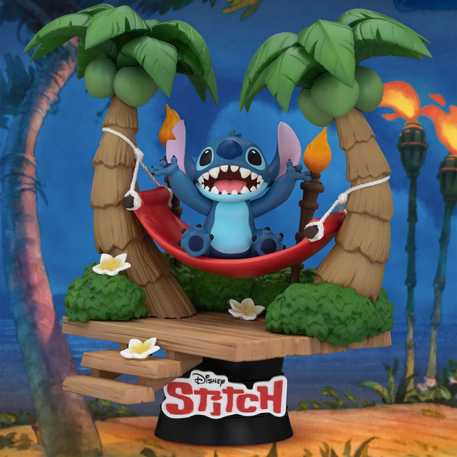 Stitch in Hammock D-Stage Diorama - Lilo & Stitch | Elbenwald