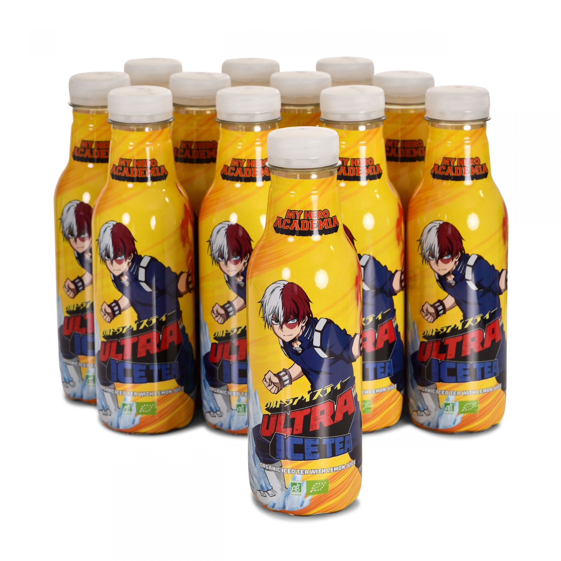 My Hero Academia Shoto Todoroki Ultra Organic Iced Tea Lemon 12 Pack Elbenwald