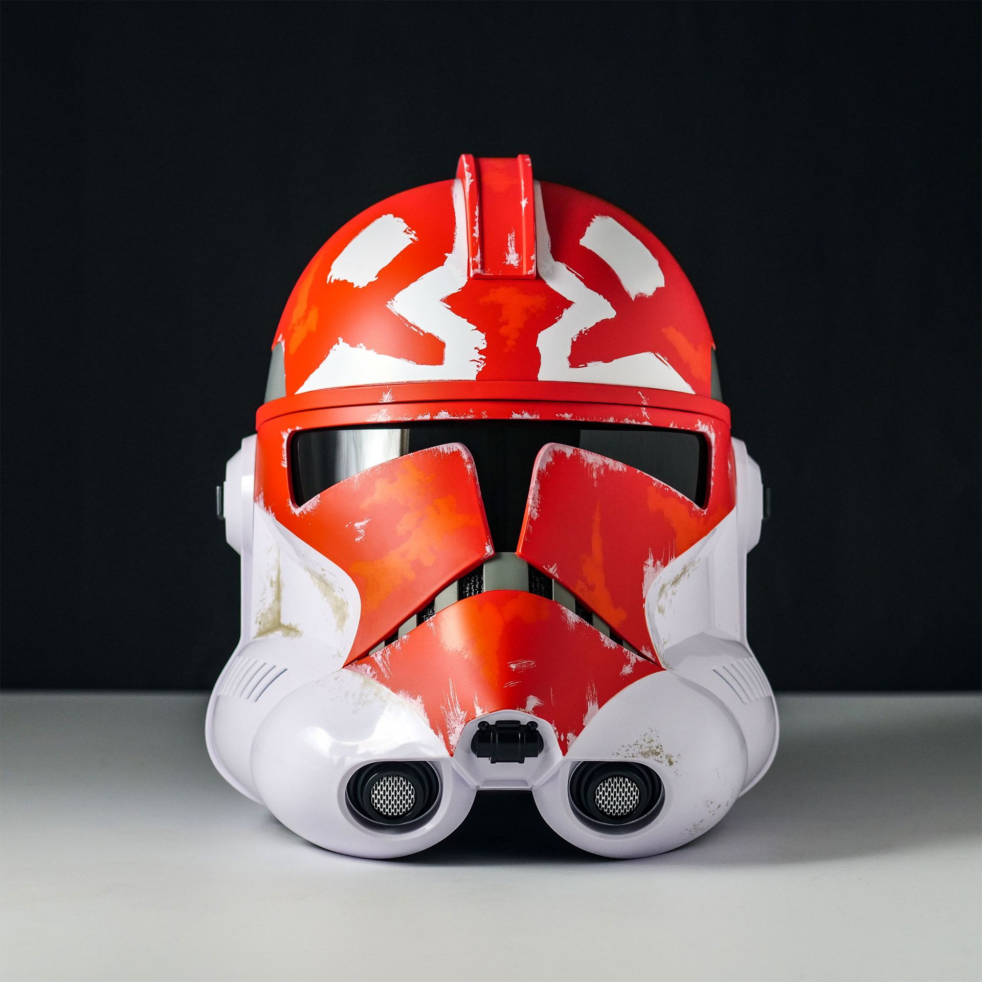 Ahsoka Tano 332nd Clone Trooper Premium Helmet Replica with Voice ...