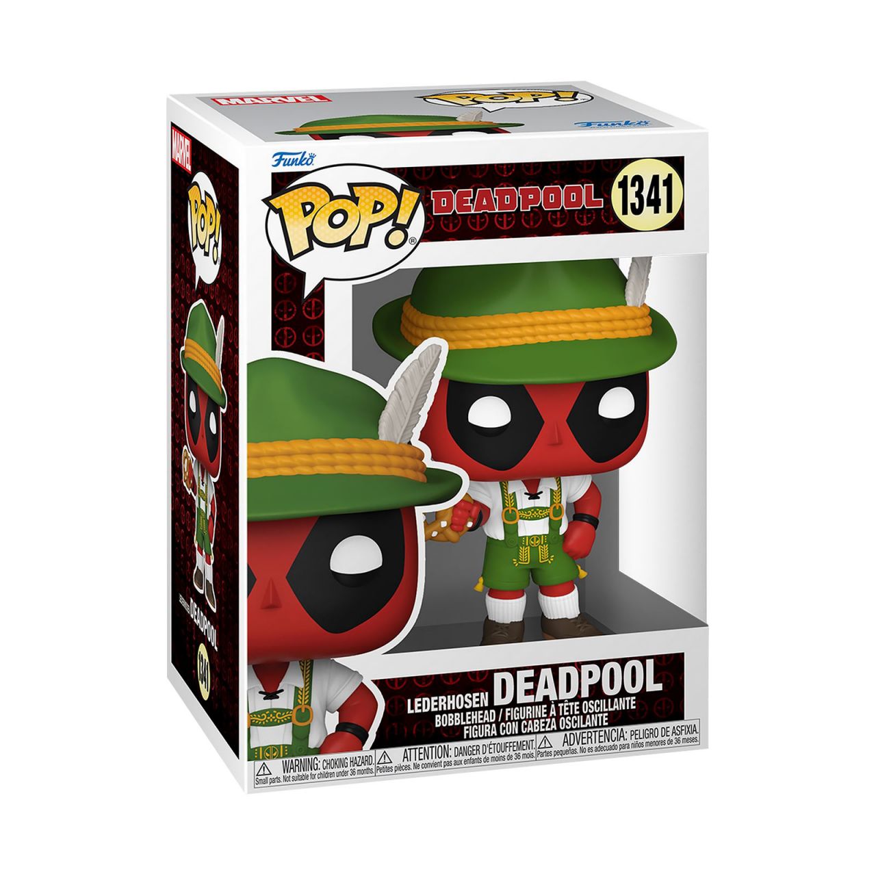 Deadpool mit Lederhose Funko Pop Wackelkopf-Figur | Elbenwald
