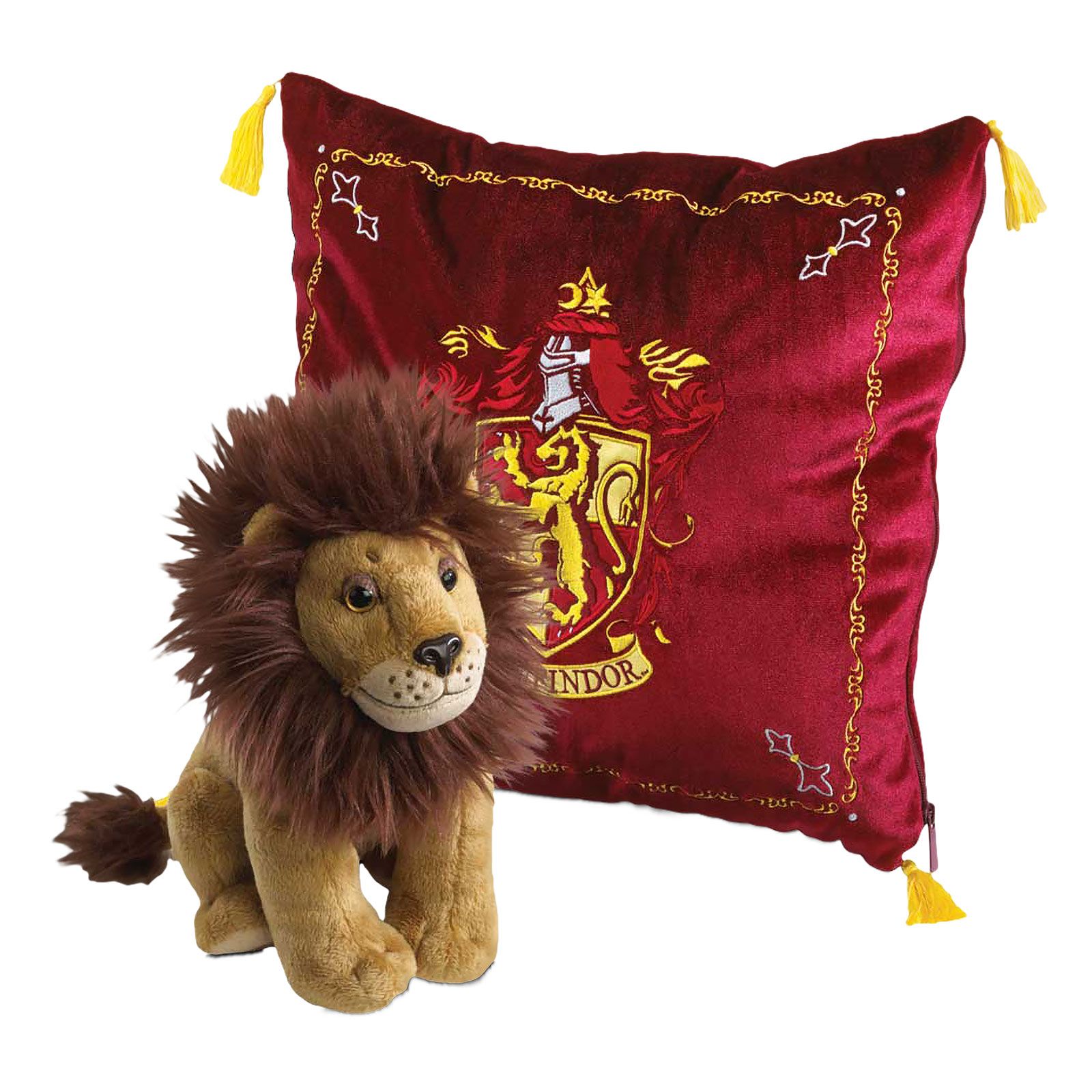 Harry Potter - Gryffindor Crest Pillow with Plush Figure | Elbenwald