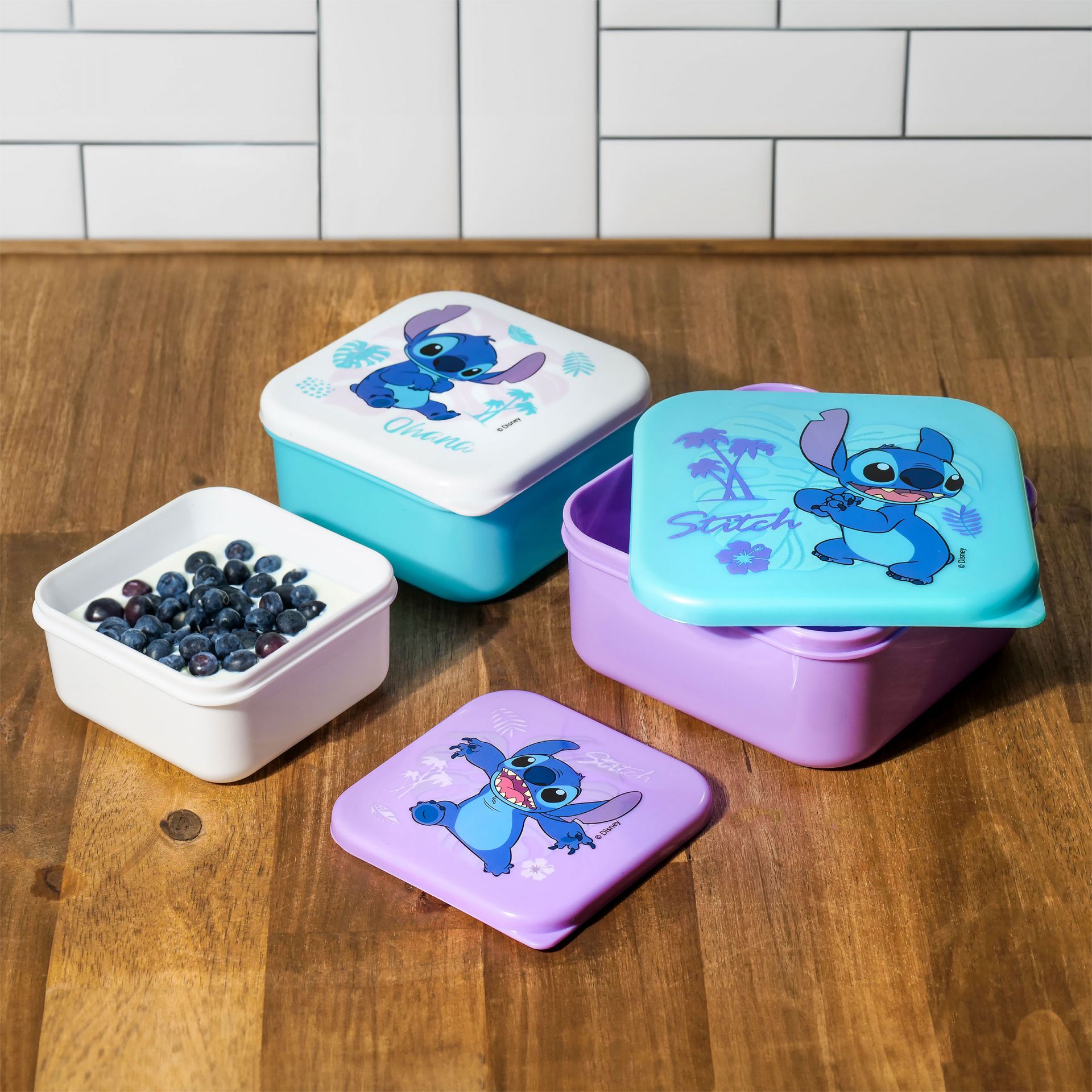Stitch Lunchbox 3-piece set - Lilo & Stitch | Elbenwald