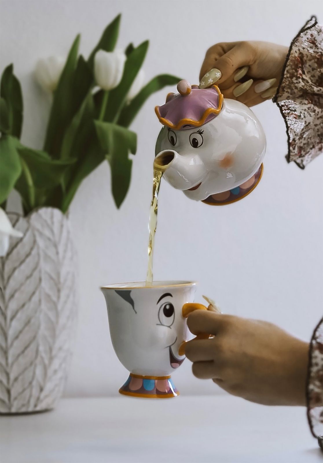 Skönheten och Odjuret - Tekanna och kopp med Mrs. Potts och Chip ...