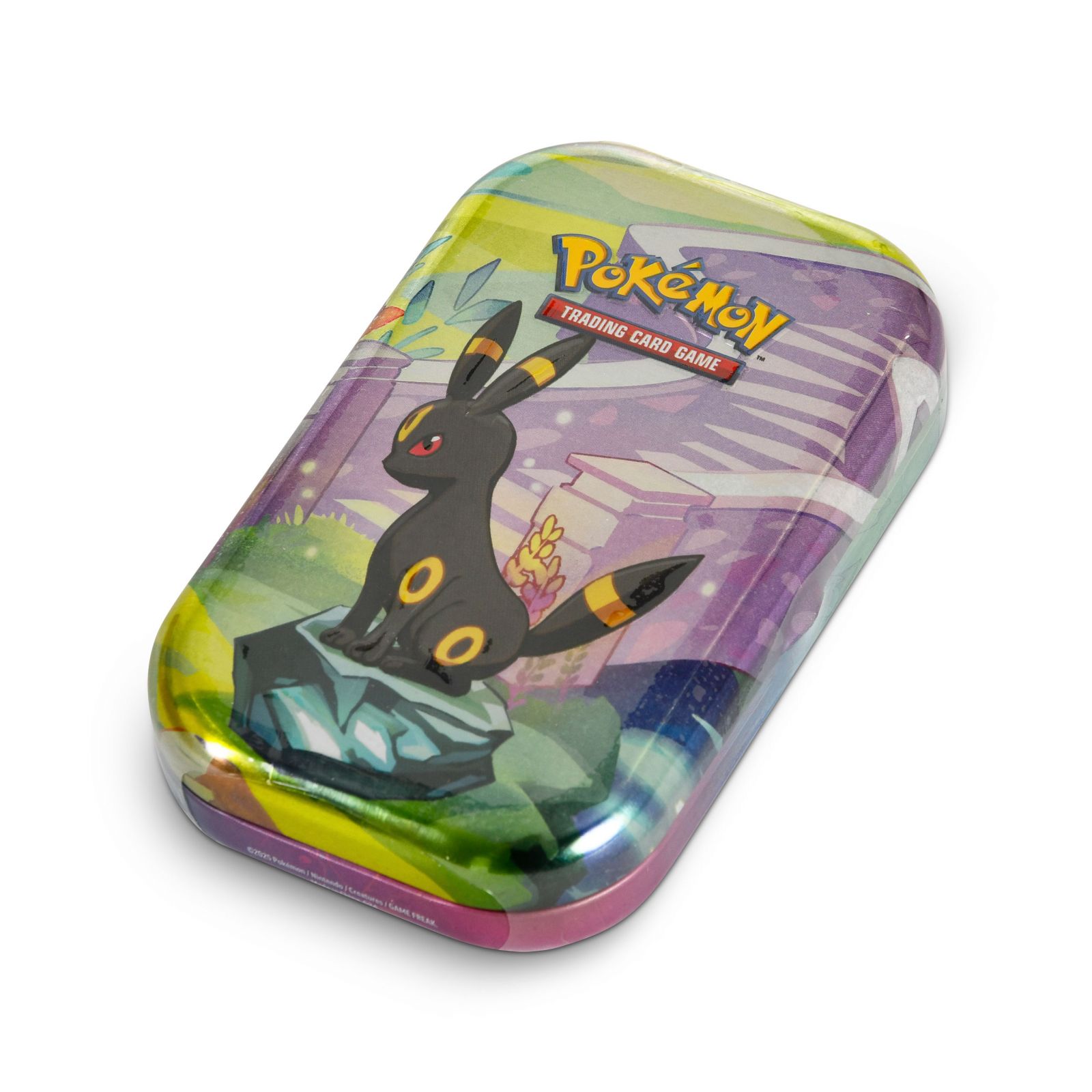 Pokemon - Crimson & Purple Prismatic Evolutions Collectible Cards Tin ...